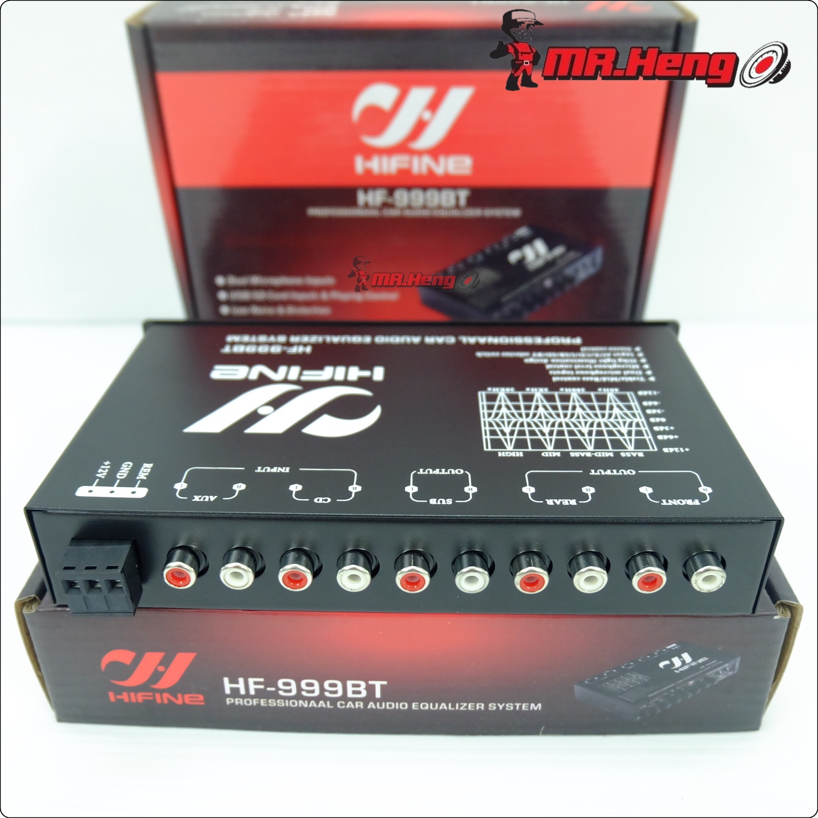 ปรีไมค์ คาราโอเกะ พร้อมปรับเสียง HF-999BT Bluetooth/USB/SD ตัวเดี่ยวจบ รองรับ 2Mic ของใหม่ ...