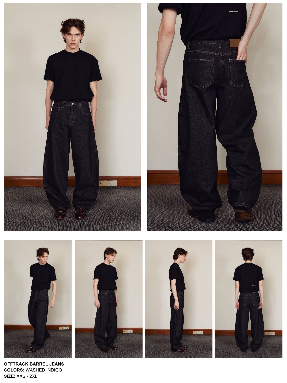 Common Until - กางเกงยีนส์ [Unisex] Offtrack Barrel Jeans / ทรงบาเรล ...