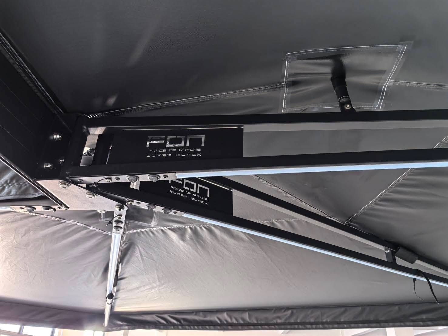 Fon Awning 270°plus กันแดดข้างรถ มาพร้อมไฟ LED 5 เส้น ไฟแบบ Amber สไตล์ออสซี่ ปรับได้ 3 สี สีขาว ...