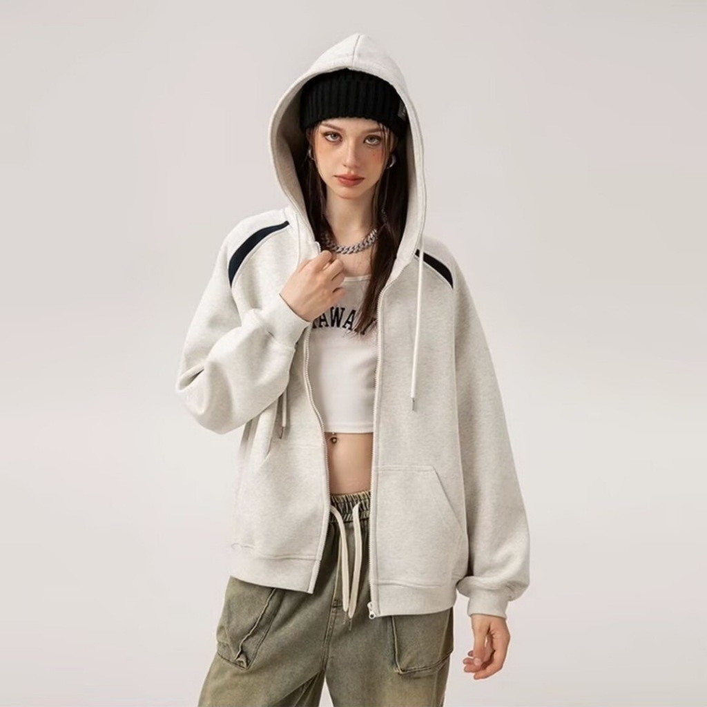 Qxico รุ่น CS217 เสื้อฮู้ดบุขนกันหนาว | Shopee Thailand