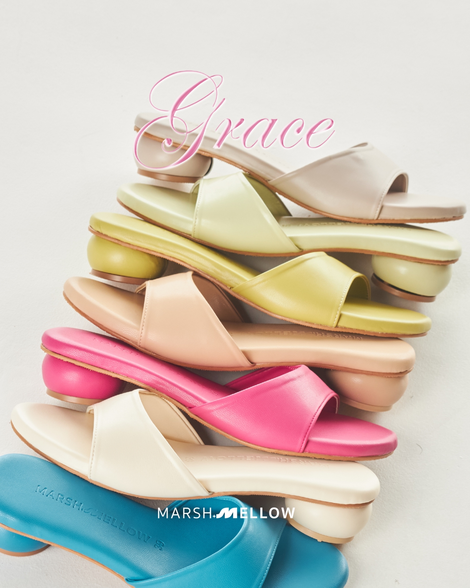GRACE - MARSHMELLOW ปรับคุณภาพใหม่ รองเท้าผู้หญิงส้นสูง ใส่สบายเท้า ...