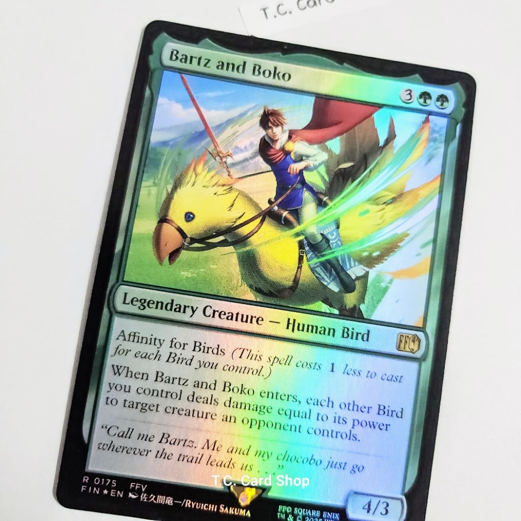 Bartz and Boko (Foil) R0175 FFV - Final Fantasy - Magic the Gathering ...