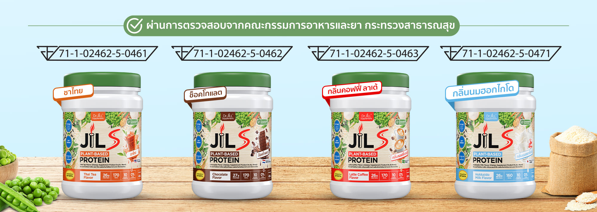 [ใหม่] โปรตีนจากพืชสำหรับผู้ใหญ่ รสนมฮอกไกโด Dr.JiLL JIL S Plant-Based ...