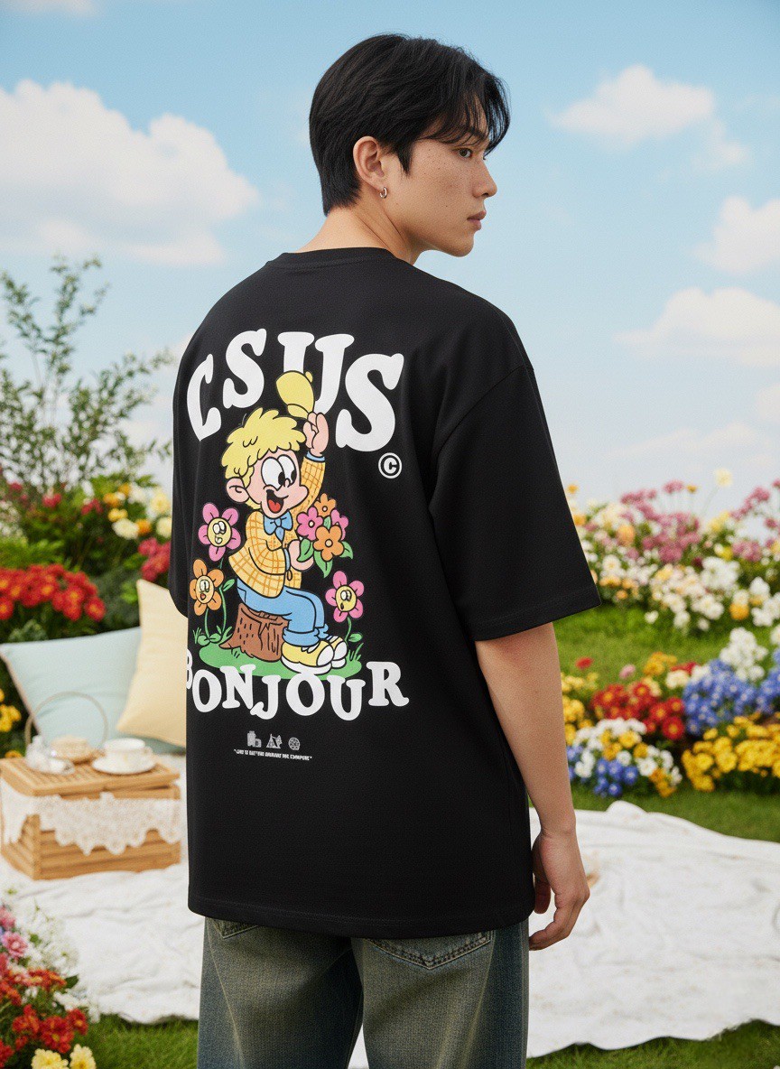 CASSIUS PREMIUM COTTON 100% OVERSIZE สกรีนลาย พรีเมี่ยม & CSUS BONJOUR ...