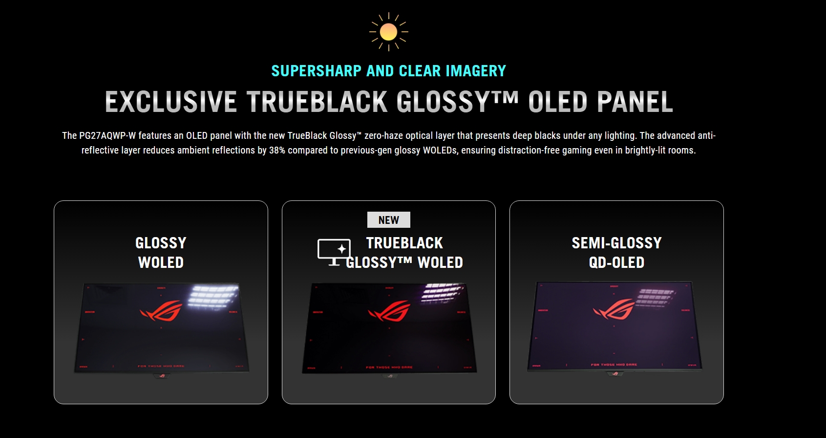 Asus ROG Swift OLED PG27AQWP-W Gaming Monitor Glossy™ Tandem OLED, Dual ...