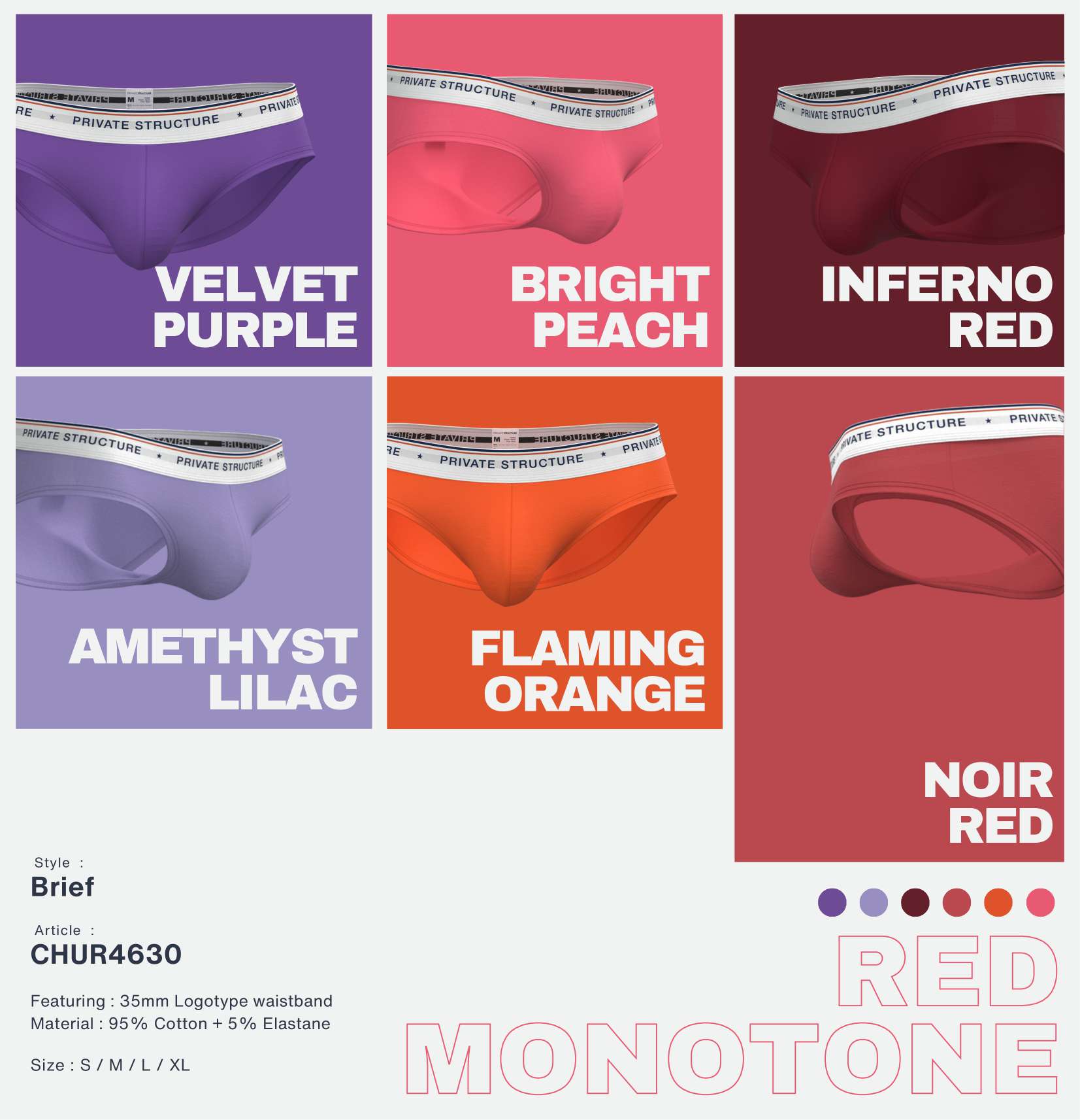 [SPECIAL OFFER] Private Structure กางเกงชั้นในชาย รุ่น CHUMM! Mid Waist ...