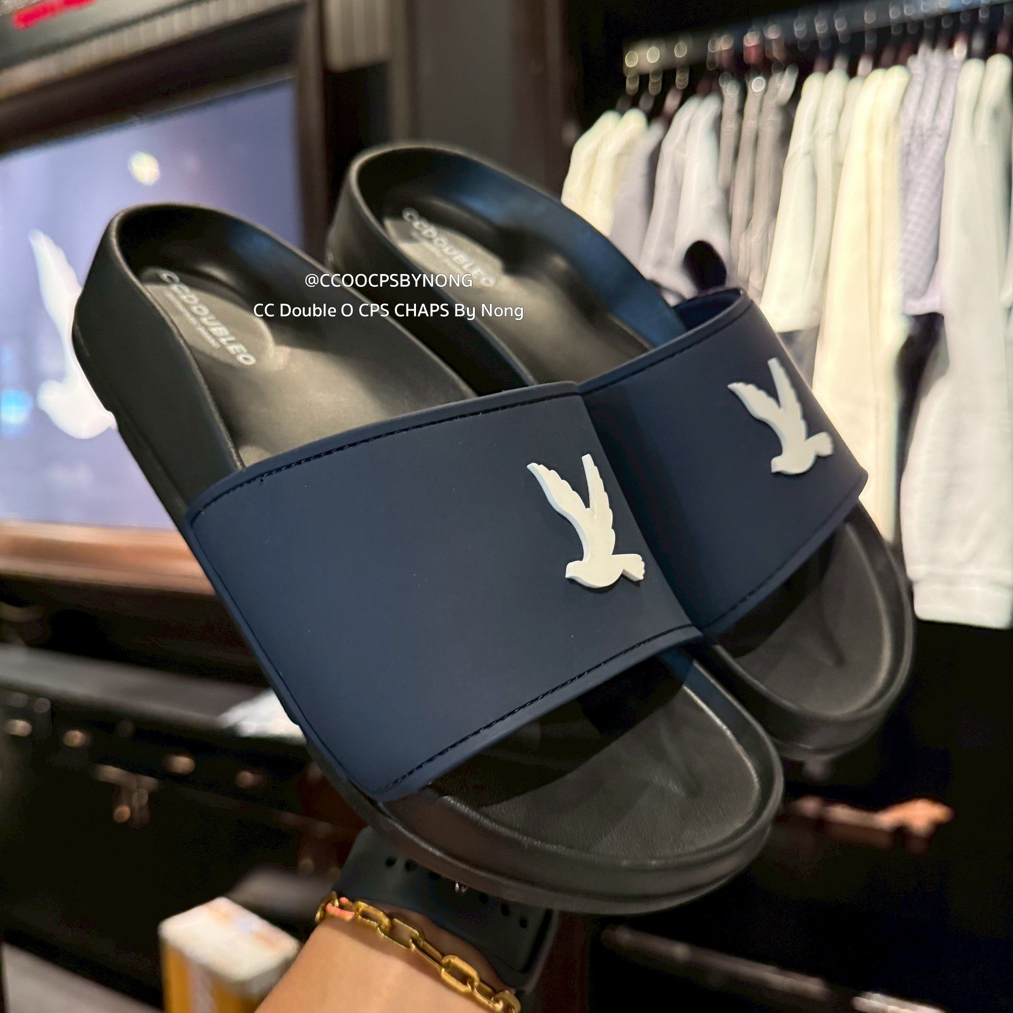 รองเท้าแตะ CCOO ผู้ชาย แต่งโลโก้ ของแท้ มีถุงShopให้ | Shopee Thailand