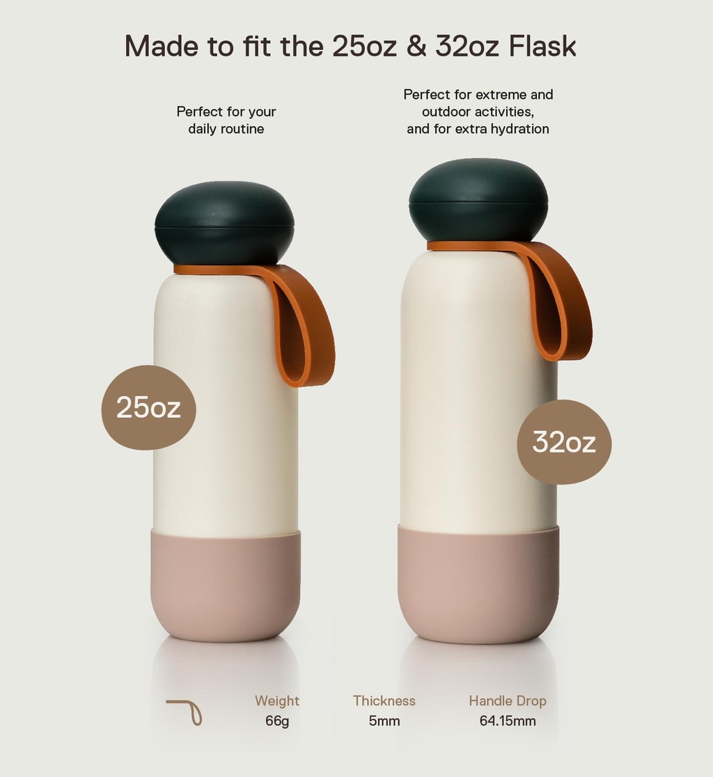 Sunnies Flask Pebble Cap Loop (สายคล้องกระบอกน้ำปรับแต่งได้) | Shopee ...