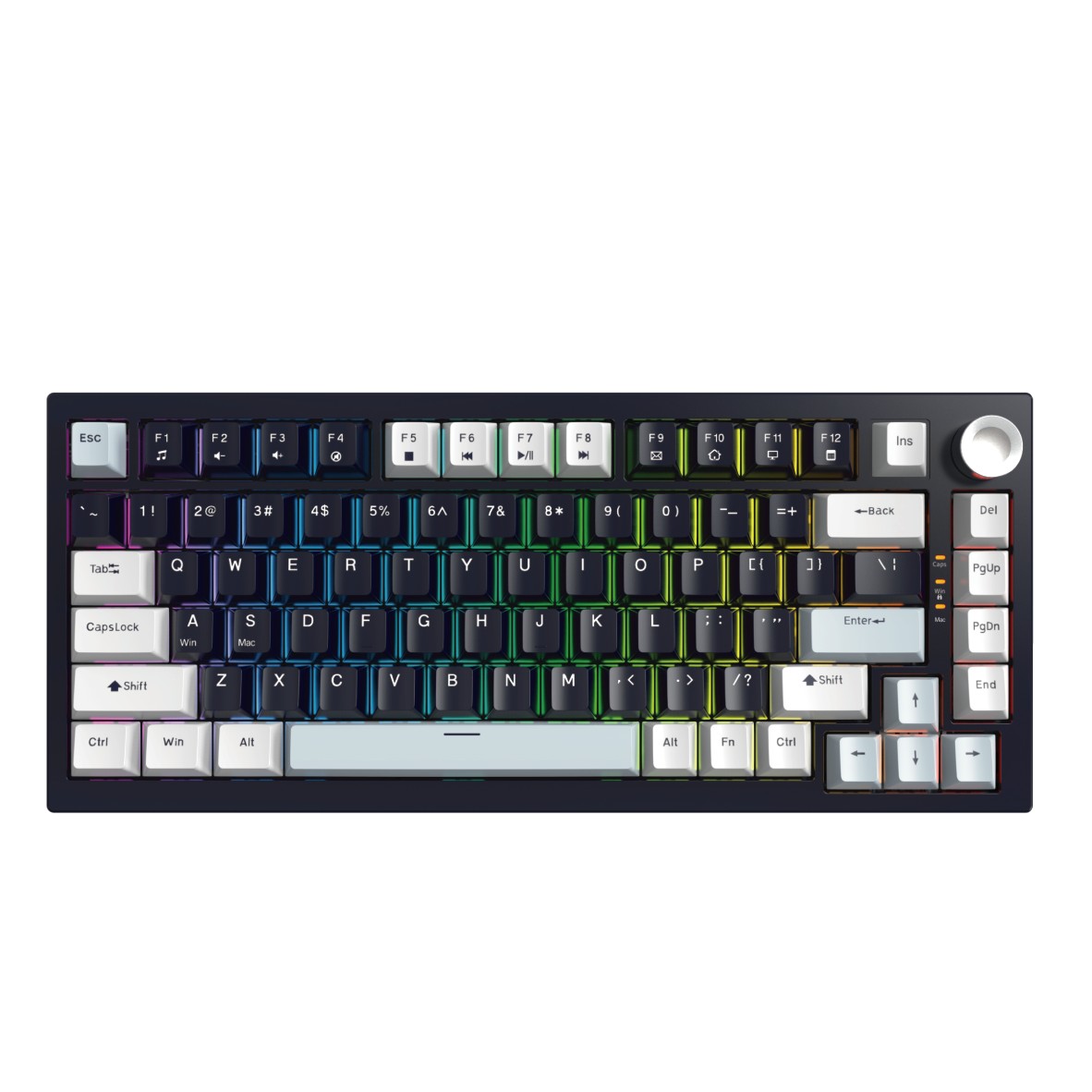 JEDEL KL81 82 Keys Wired Gasket mechanical keyboard with software / Red ...