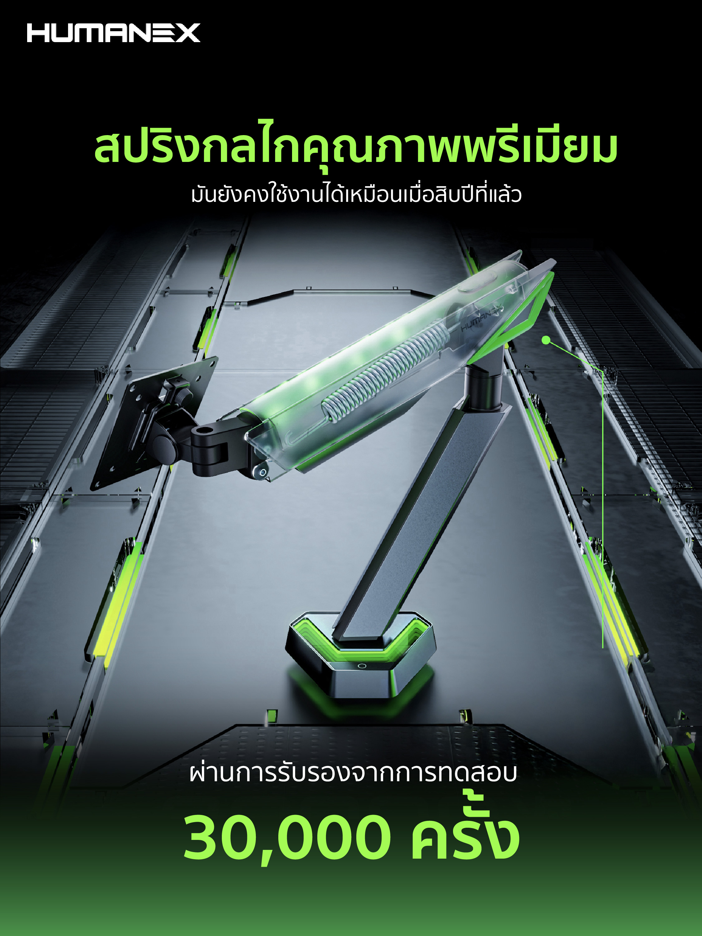 ขาตั้งจอมอนิเตอร์ Humanex TX03-1G / TX03-2G Infinity Mirror RGB ...