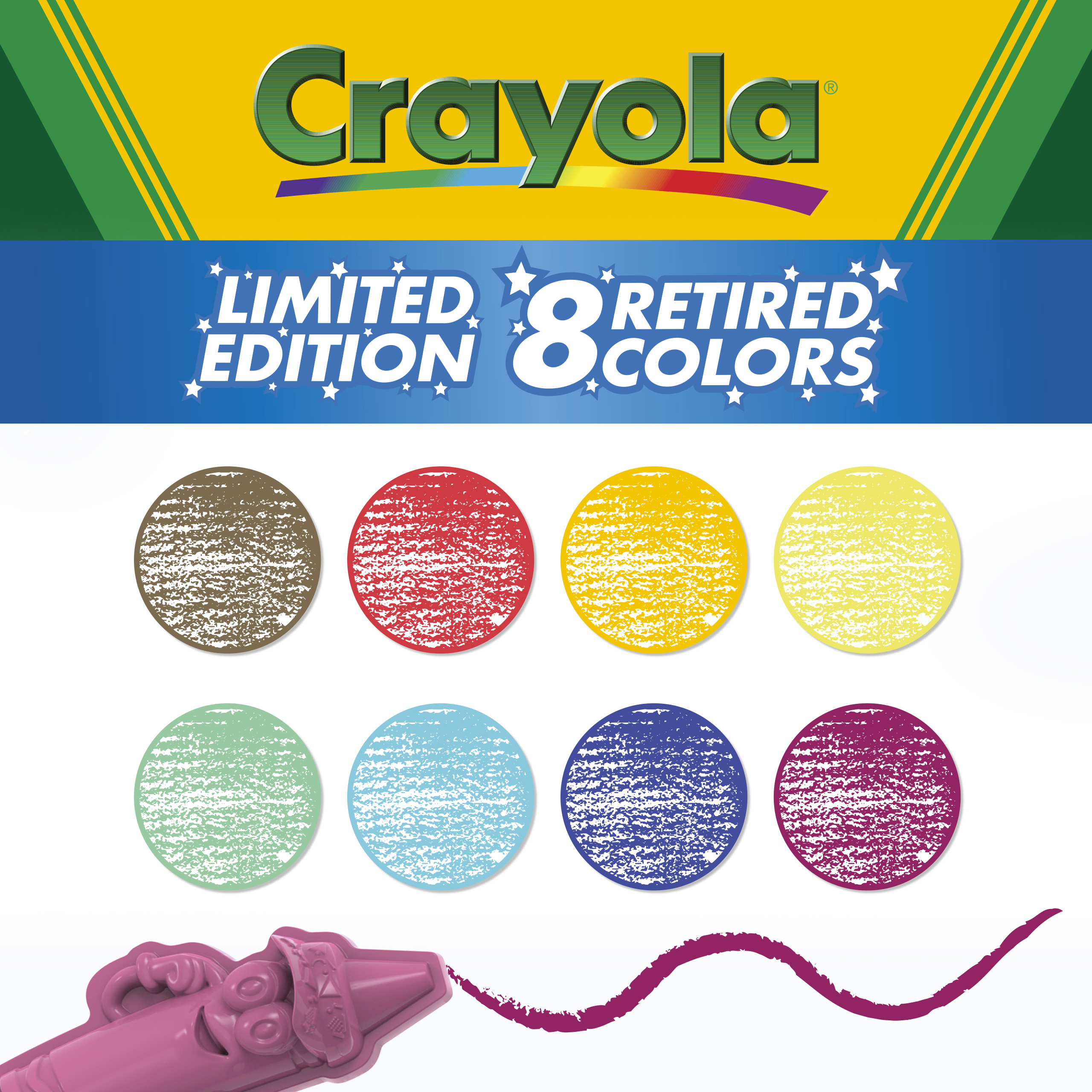 Crayola 8Ct. Limited Edition Character Shaped Crayons เครโยล่า สีเทียน ...