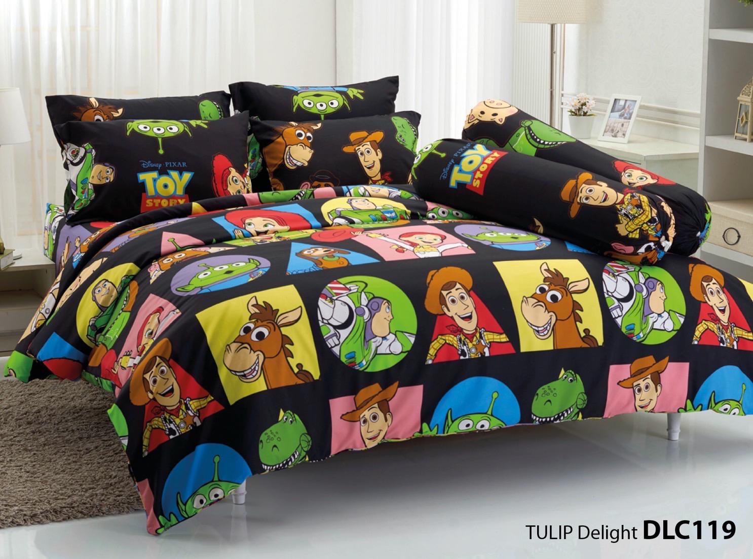 TULIP DELGHT (DLC119) ชุดผ้าปูทีนอน รวมปลอกหมอน (ไม่รวมนวม) ลายทอยสตอรี ...
