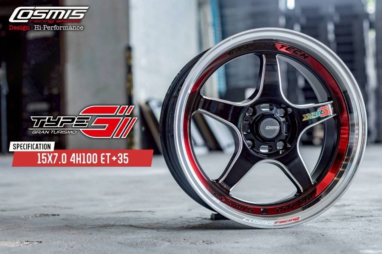แม็กขอบ15 Cosmis ล้อแท้ รวมทุกลาย ทุกสี (4วง) | Shopee Thailand