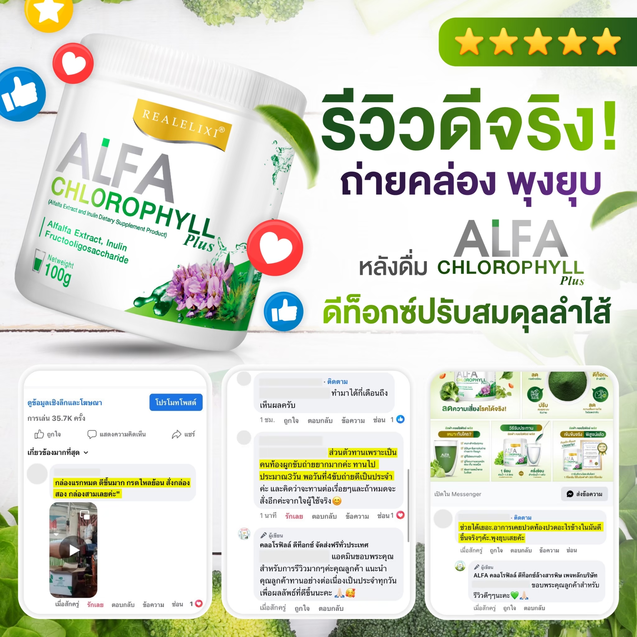 Alfa Chlorophyll Plus ( อัลฟ่า คลอโรฟิลล์ พลัส ) | Shopee Thailand