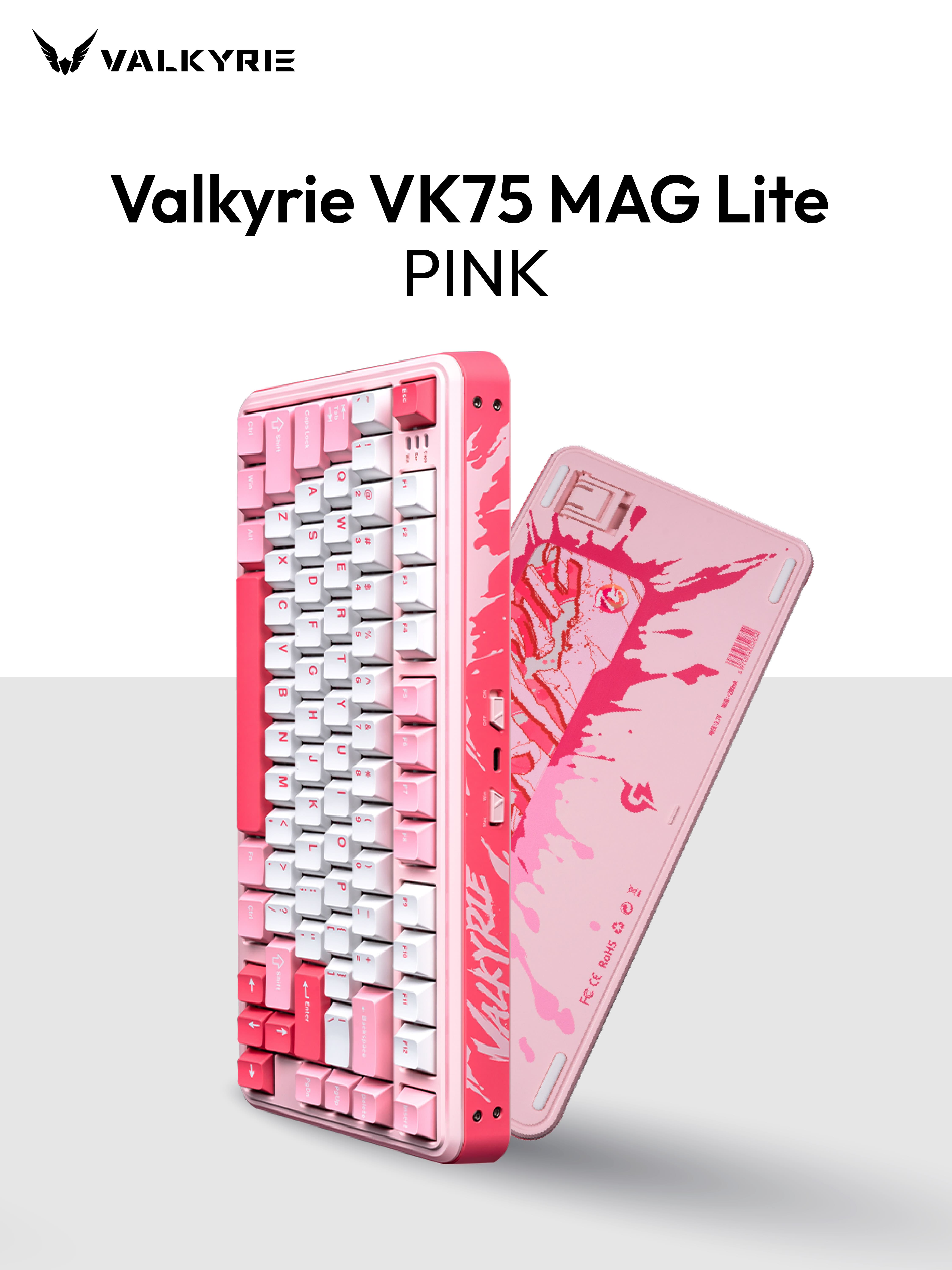 คีย์บอร์ดเกมมิ่ง Valkyrie VK75 MAG Lite Hall Effect Magnetic Switch ...