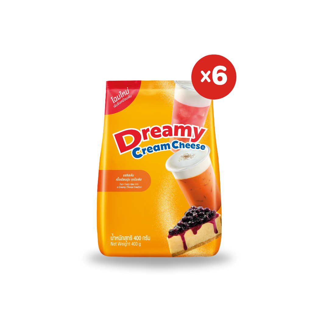 Dreamy Cream Cheese Powder ผงครีมชีส ขนาด 400 กรัม (แพ็ก 6) | Shopee ...