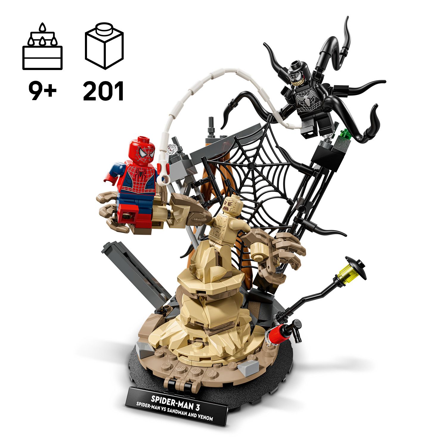 LEGO Super Heroes Marvel 76334 Epic Battle: Spider-Man vs. Sandman (201 ...