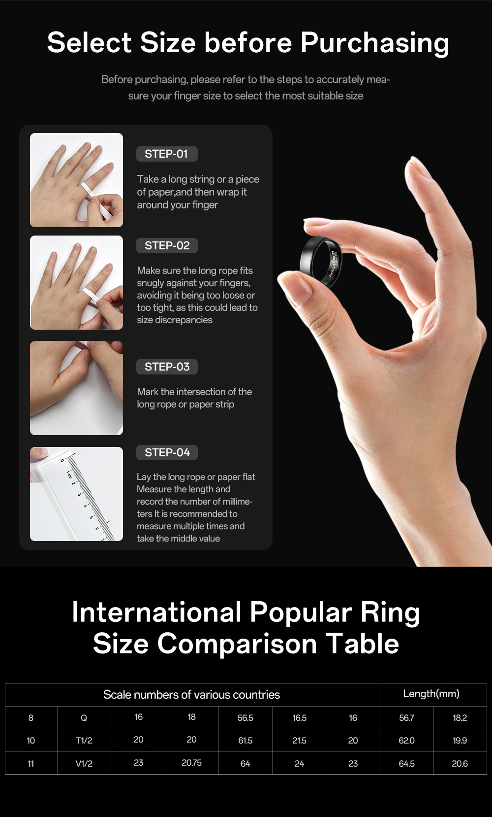 Aolon Ring Gen 3T แหวนอัจฉริยะ 1.7g น้ำหนักเบาพิเศษ แหวนสุขภาพ กันน้ำ ...