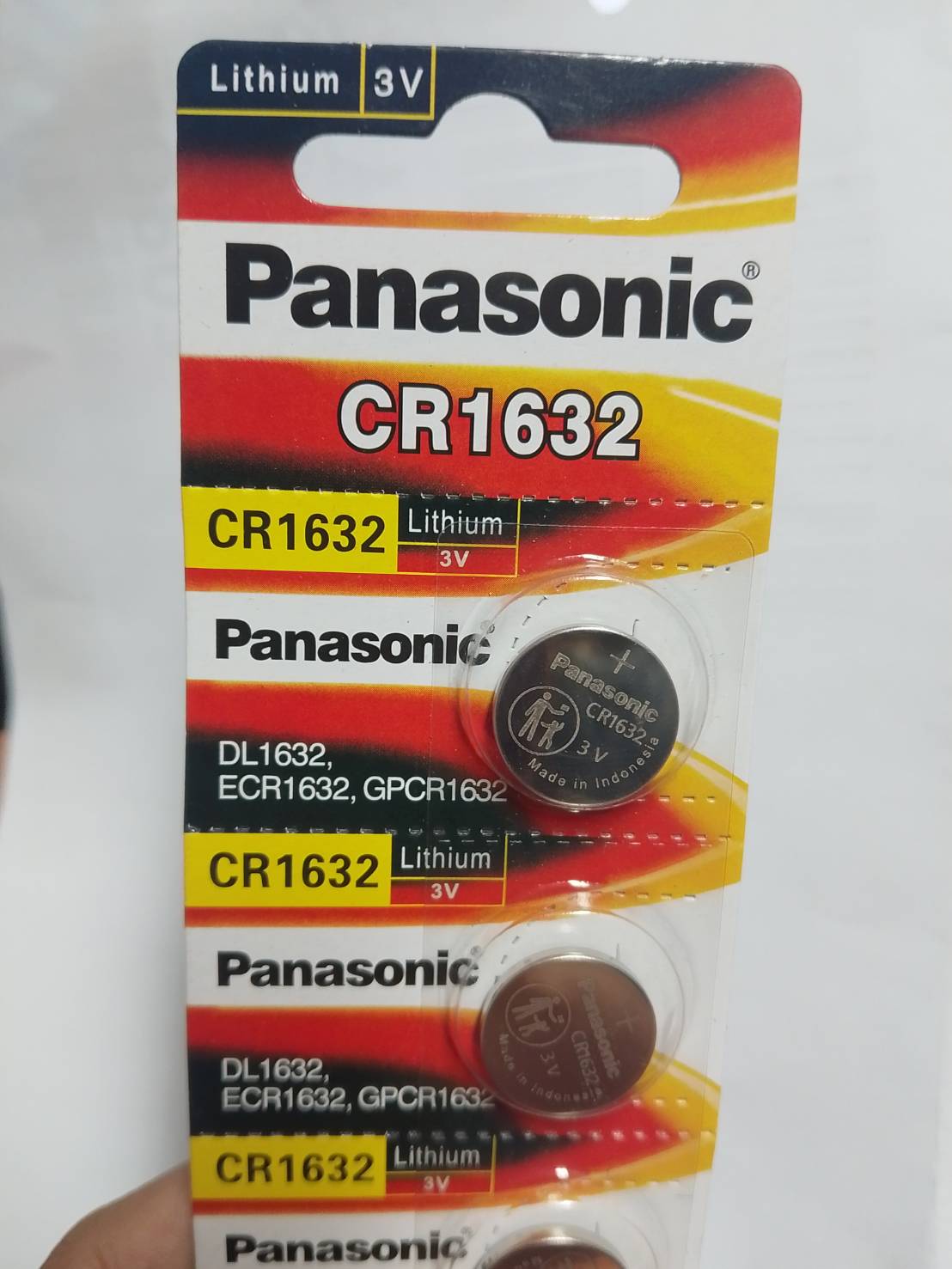 ถ่านกระดุม Panasonic ของแท้ 100% รุ่น CR2025 / CR2016 / CR1632 / CR1620 / CR1616 3V Lithium ...
