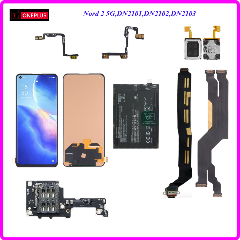 อะไหล่มือถือ OnePlus Nord 2 5G,DN2101,DN2102,DN2103/สายแพร/ลำโพงหูฟัง ...