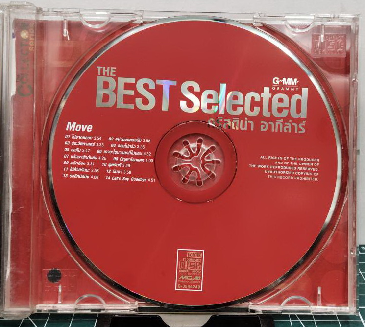 CD คริสติน่า THE BESTSELECTED MOVE ปกแผ่นสวยสภาพดีมาก แผ่นแท้ | Shopee ...