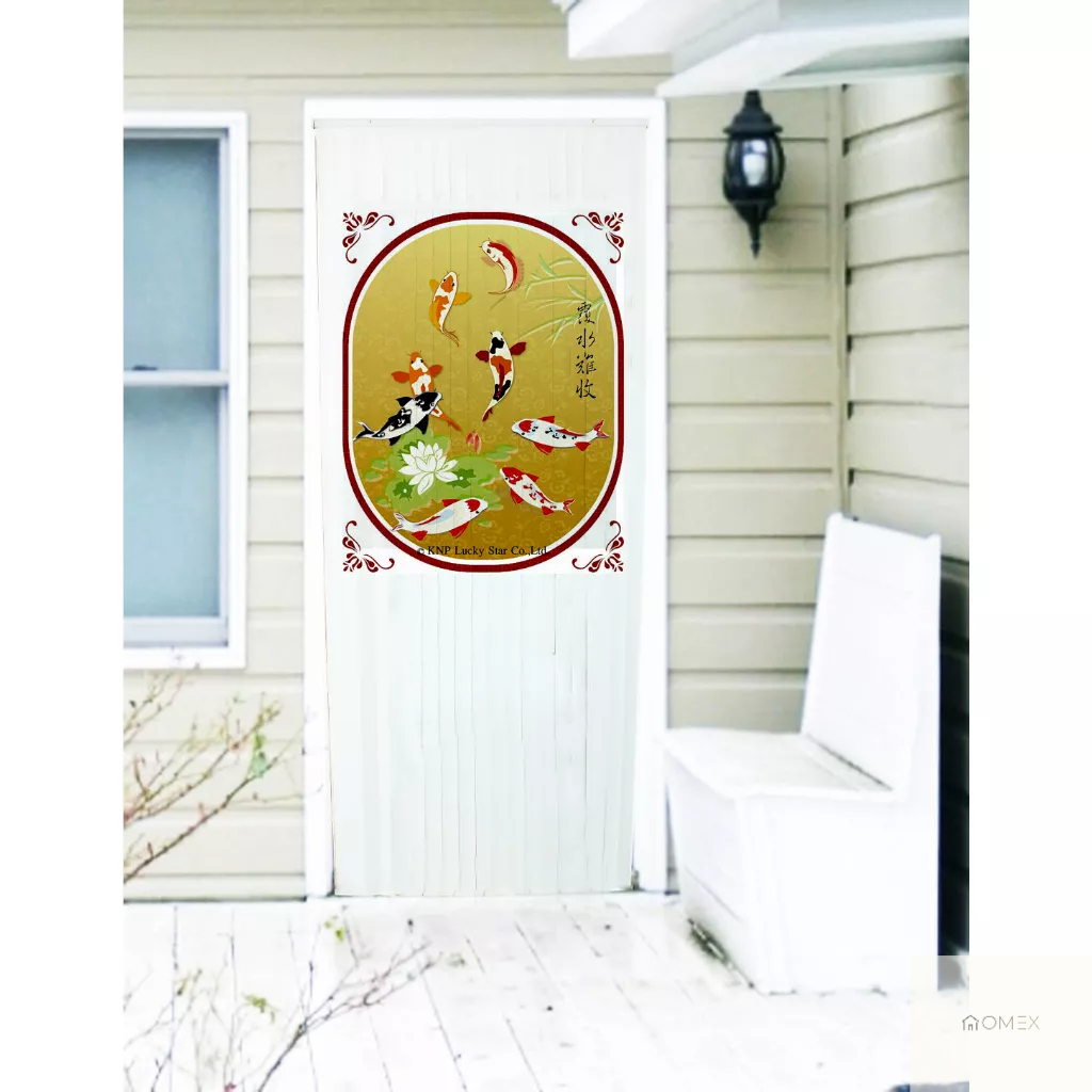 HOMEX in Stock มู่ลี่ประตู PVC พิมพ์ลายฮวงจุ้ย 6 ลาย ตกแต่งทางเข้า ...