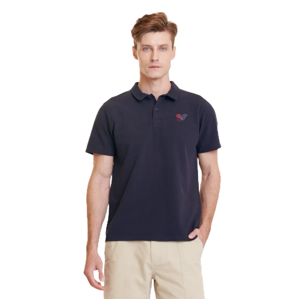 Khaki Bros - Polo T-Shirt - เสื้อโปโลแขนสั้น - KM23K012 - Navy(L) | Shopee Thailand