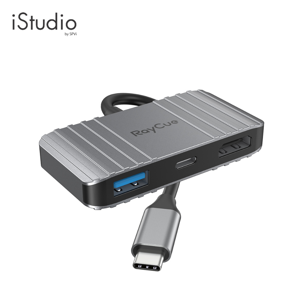 RAYCUE 3 IN 1 USB-C HUB ADAPTER (USB 3.0+USB-C+HDMI) อุปกรณ์แปลงสัญญาณ ...