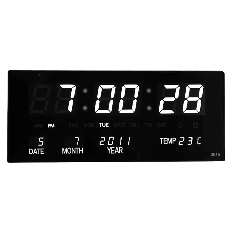 นาฬิกาดิจิตอล LED รุ่นJH-3615 แขวนติดผนัง Number ClockLED ขนาด ...
