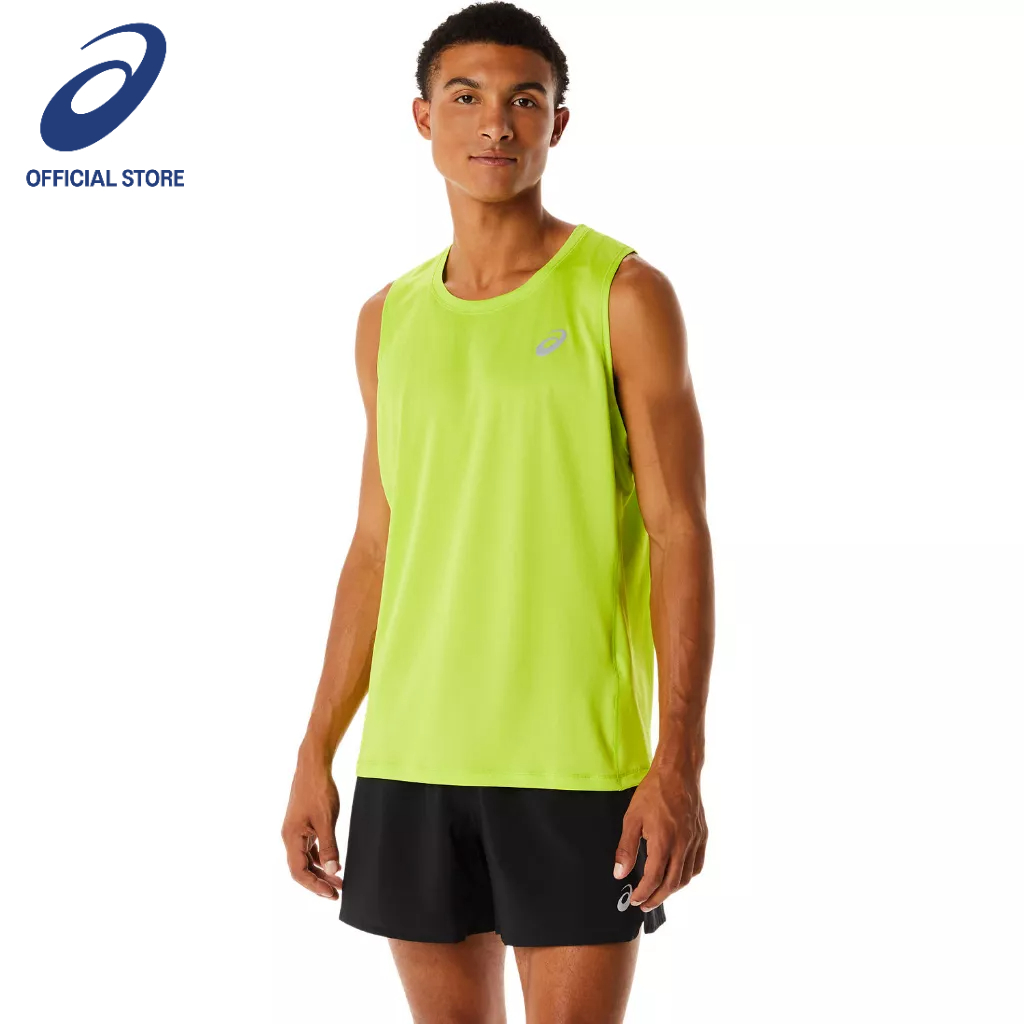 ASICS : 2011C268.302 SILVER SINGLET MEN RUNNING ผู้ชาย เสื้อกล้าม ของ ...