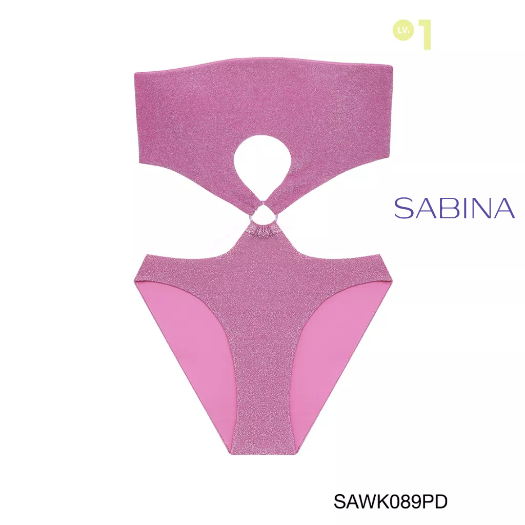 SABINA SWIM S/S 23 ชุดว่ายน้ำวันพีซ รหัส SAWK089PD สีชมพูเข้ม | Shopee ...