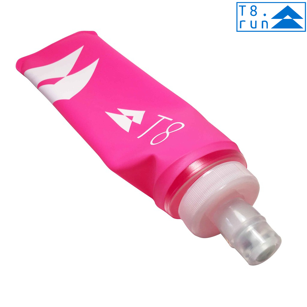 T8 Run Sherpa Flask บรรจุน้ำ สำหรับออกกำลังกาย วิ่ง สีชมพู T8 Run Hot Pink Sherpa Flask 330ml ...