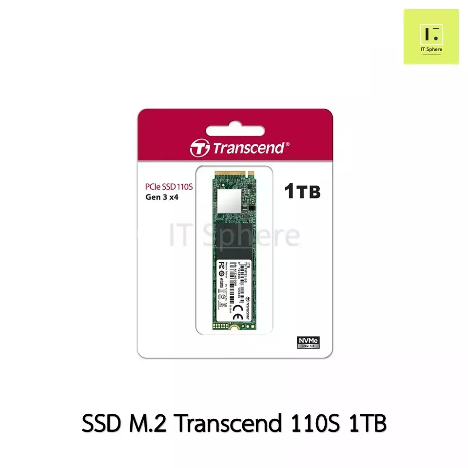 SSD M.2 1TB Transcend 110S NVMe (GEN3) ของใหม่ มือ 1 (SSD 1TB ...