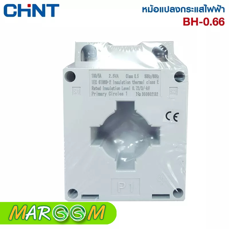 หม้อแปลงกระแส CT Current Transforme BH-0.66-40l 100/5A อุปกรณ์ระบบไฟฟ้า ระบบไฟฟ้า CHINT ELECTRIC ...