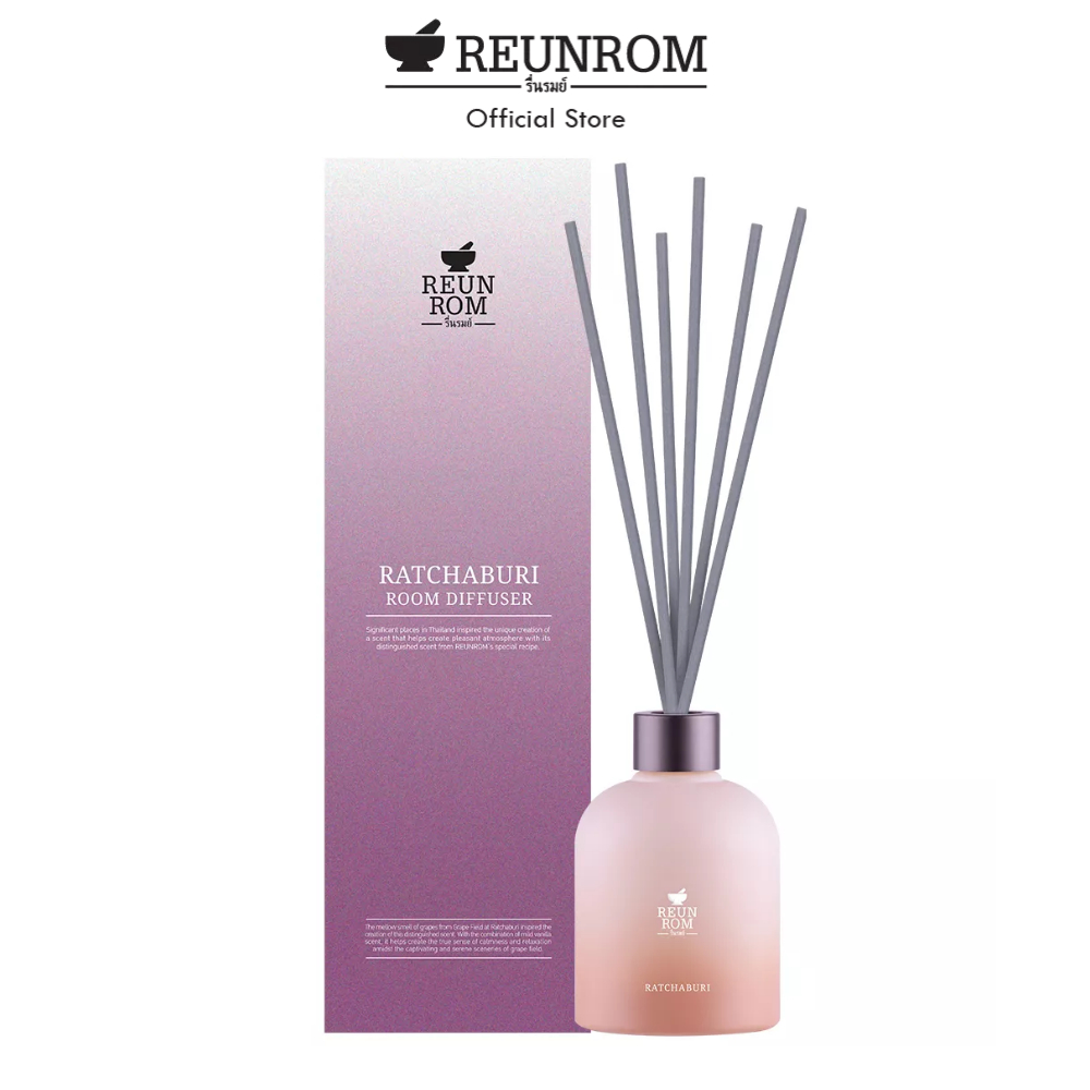Reunrom รูมดิฟฟิวเซอร์ 200ml รื่นรมย์ กลิ่นราชบุรี ก้านไม้หอม diffuser | Shopee Thailand