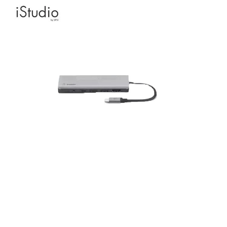 BELKIN USB-C 7-IN-1 MULTIPORT HUB WITH POWER PASS THRU 100W , GREY ...