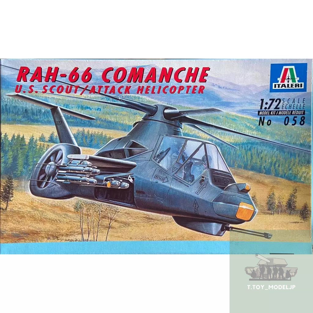 Italeri 1/72 RAH-66 Comanche US.Scout / Attack Helicopter No.058 โมเดล ...