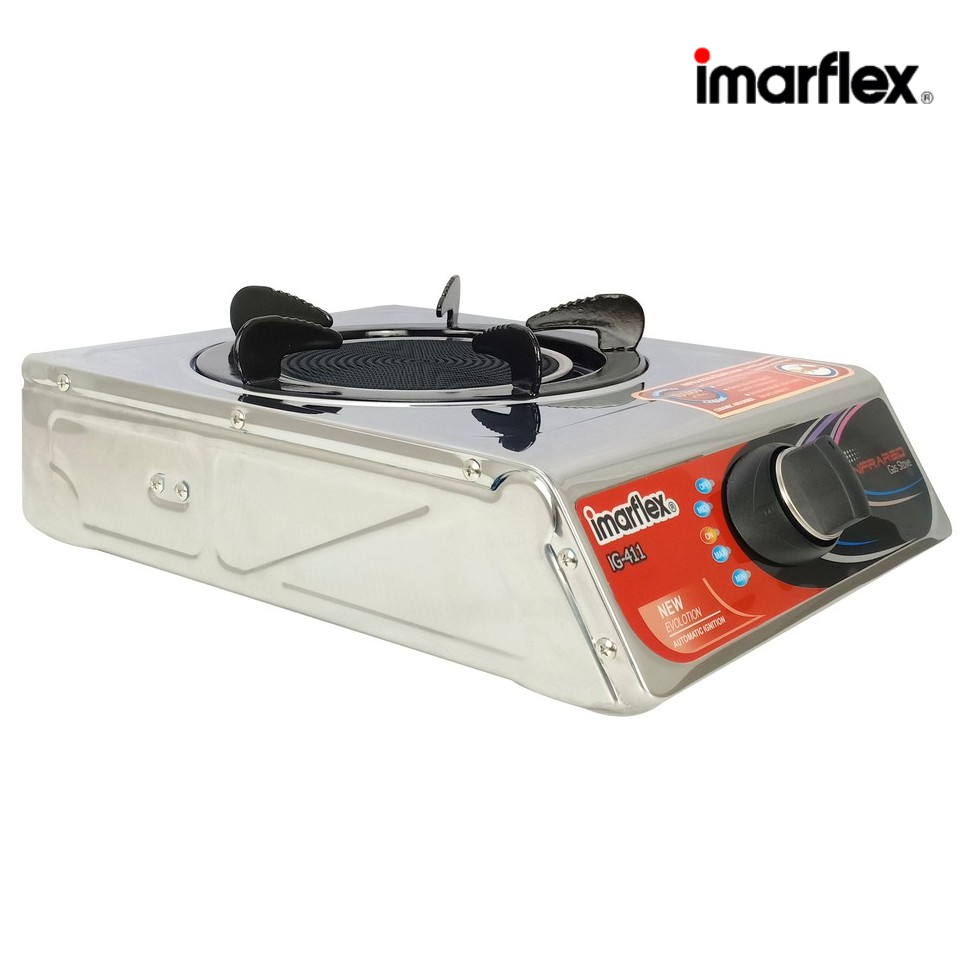 IMARFLEX_2 เตาแก๊ส หัวเดี่ยว หน้าแสตนเลส หัวอินฟาเรด IG-411 | Shopee Thailand