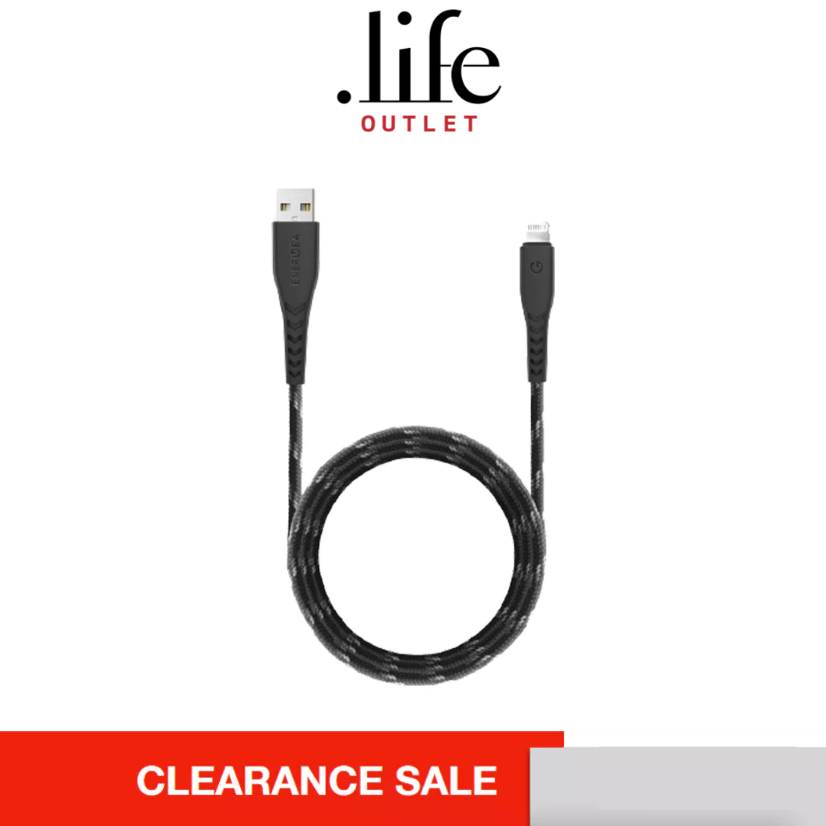 ENERGEA สายชาร์จ CABLE NYLOFLEX USB-A TO L C89 1.5M BLACK By Dotlife ...