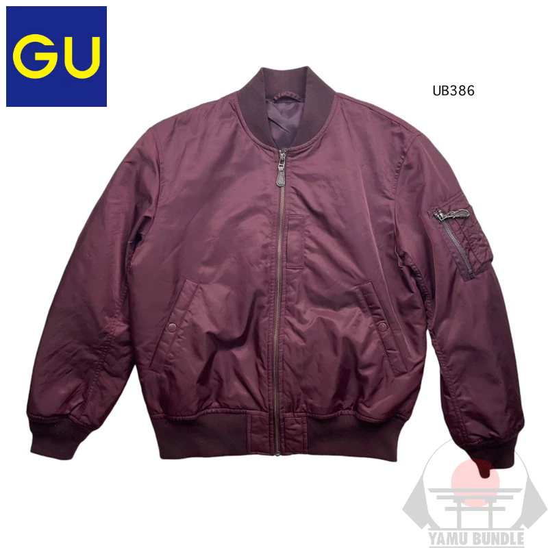 เสื้อแจ็คเก็ต GU Bomber Jacket Size L ผช | Shopee Thailand