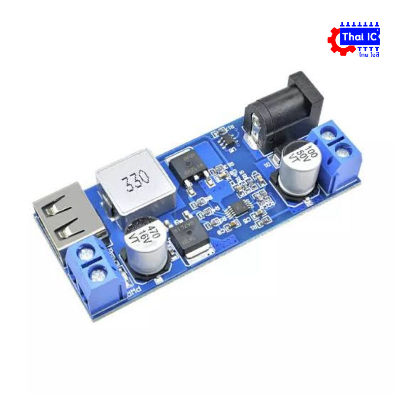 DC 5A Step down 9-36V to 5V โมดูลแปลงไฟจาก 9-36V เป็น 5V 5A ขั้วต่อไฟ ...
