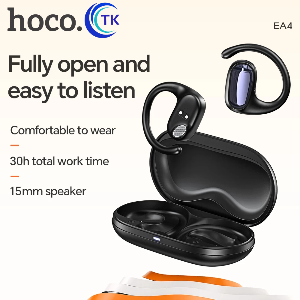NEW!! HOCO EA4 หูฟังบลูทูธ หูฟังบลูทูธไร้สาย Cloud open true wireless sleep BT headset V.5.3 มี ...