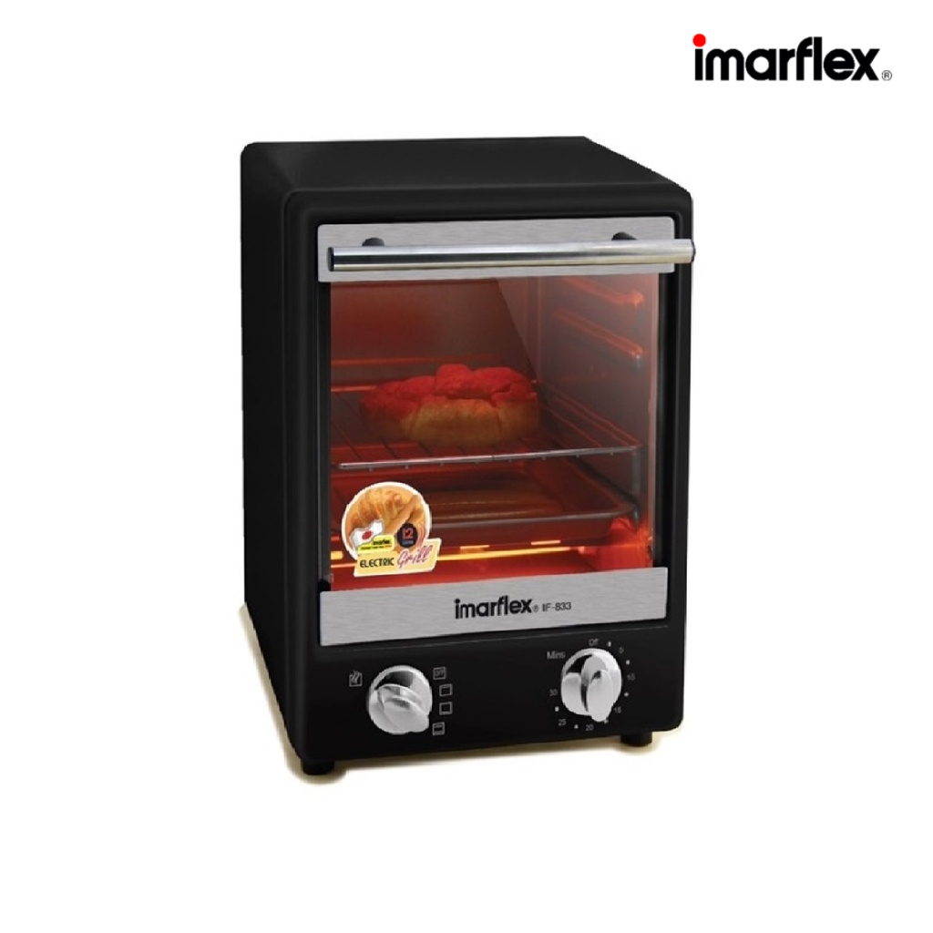 [สินค้าเกรดบี] Imarflex_Z_ เตาอบอเนกประสงค์ ความจุ 12 ลิตร รุ่น IF-833 | Shopee Thailand