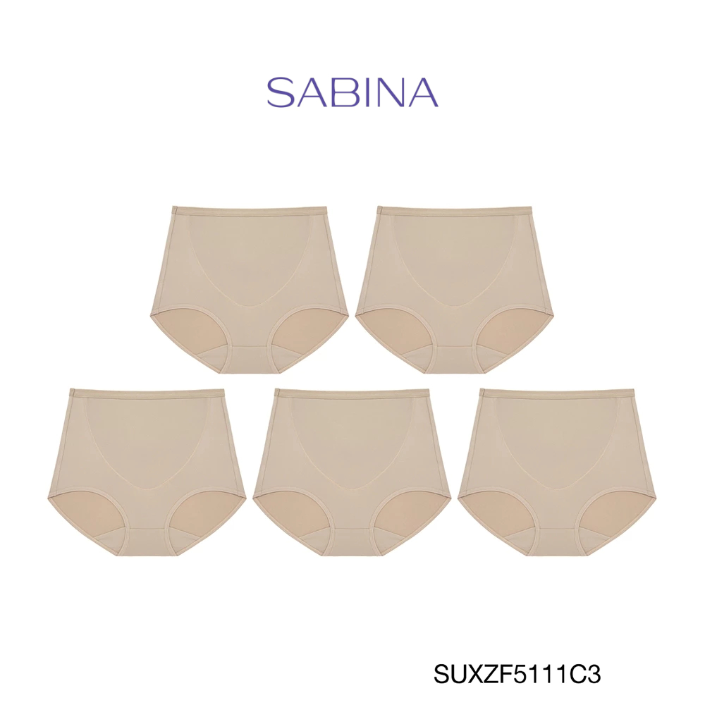 Sabina กางเกงชั้นใน (Set 5 ชิ้น) รุ่น Panty Zone รหัส SUXZF5111C3 สีเนื้อเข้ม | Shopee Thailand