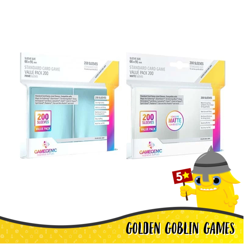 ซองใส่การ์ด Gamegenic Standard Card Game Value Pack 200 Sleeves ...