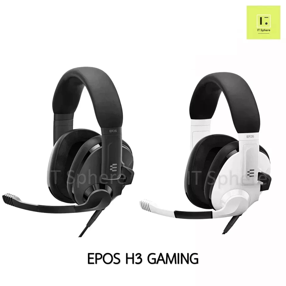 [ศูนย์ไทย ประกัน 2 ปี] หูฟัง EPOS H3 GAMING HEADSET BLACK / WHITE ประกัน 2 ปี หูฟัง sennheiser ...
