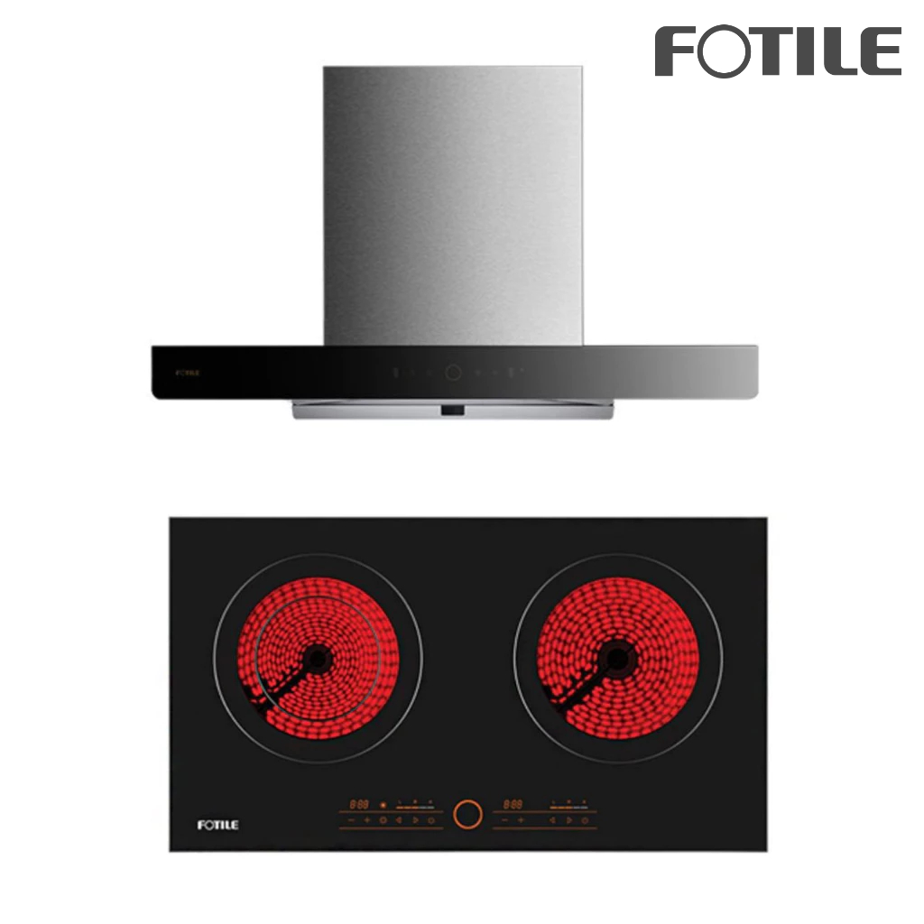 FOTILE Hood เครื่องดูดควัน รุ่น EMG9036 + เตาเซรามิก 2หัว รุ่น EEG75201 ...