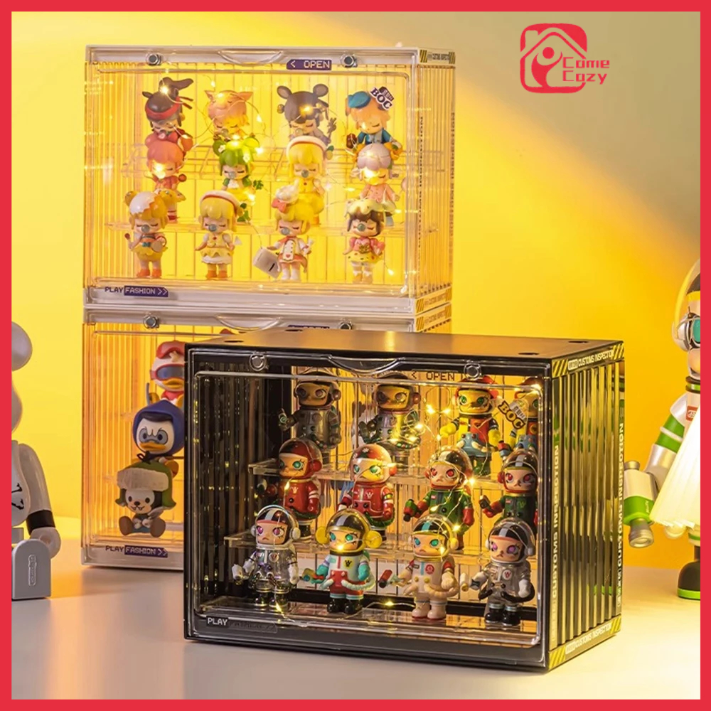 กล่องใส่โมเดล กล่องใส่โมเดลมีไฟ กล่องใส่popmart ตู้ art toy ความจุขนาด ...