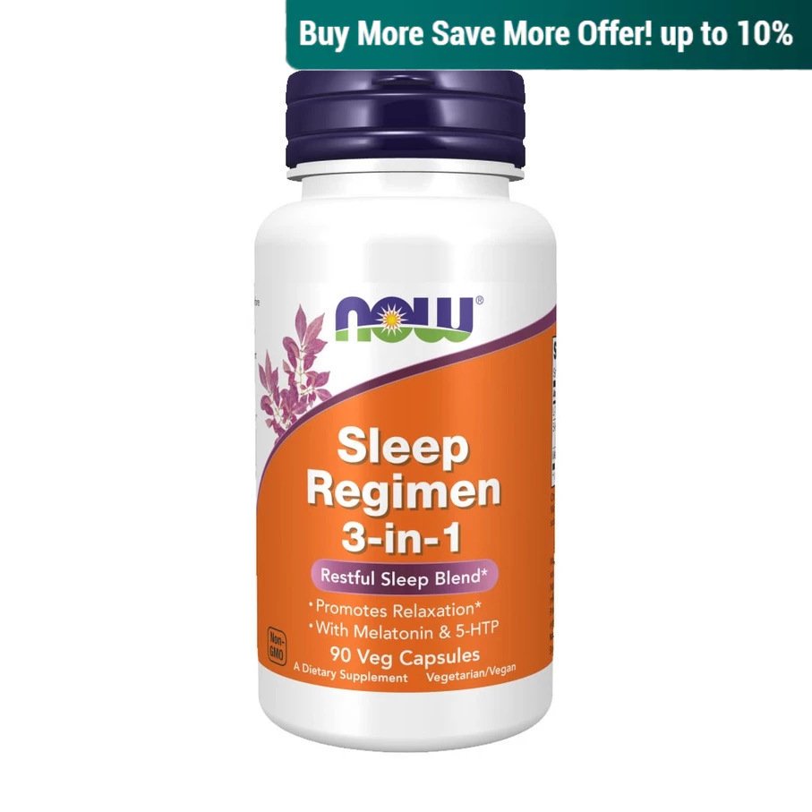 Now Foods, Sleep Regimen 3-in-1, 90 Veg Capsules | Shopee Thailand