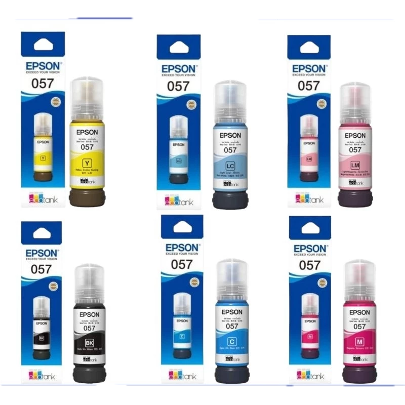 หมึกเติม 057 EPSON T09D100 (Bk) T09D200(C) T09D300(M) T09D400(Y ...